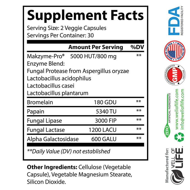 Natural Digestive Enzyme Supplement: Nutrient Absorption & Gut Health